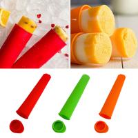 China Food Grade Silicone Popsicle Mold Set 4 Pcs Non-Stick Ice Lolly Maker 195x60x18mm for sale