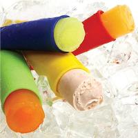 China Food Grade Silicone Popsicle Mold Set 4 Pcs Non-Stick Ice Lolly Maker 195x60x18mm for sale