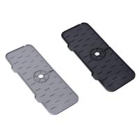China Silicone Kitchen Faucet Drain Mat 370x135mm Self Draining Water Catcher Pad for sale