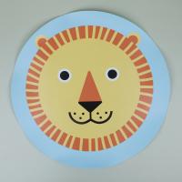China Customized Silicone Placemat 380mm Heat Resistant Anti Slip Dining Table Mat for Kids for sale