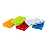 China 15-hole Square Shape Custom Maker Rubber Trays Silicone Ice Cube Mold for sale