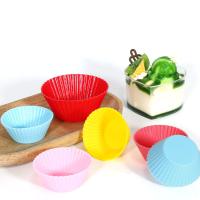 China Mold Muffin Cup Chocolate Pudding Silicone Cake Molds for sale