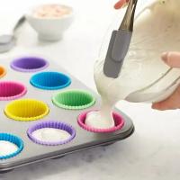 China Mold Muffin Cup Chocolate Pudding Silicone Cake Molds for sale