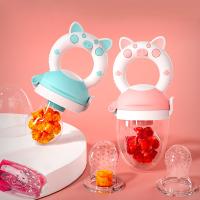 China Food Grade Silicone Baby Fruit Feeder Pacifier 3 Sizes BPA Free Teether for sale