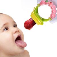 China 100% Food-Grade Silicone Baby Fruit Feeder Pacifier Set BPA-Free 2-Pack for sale