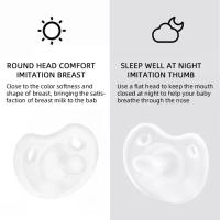 China Medical Grade Silicone Baby Pacifier Ultra Light 0-6m BPA Free Symmetrical Nipple for sale