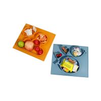 China Food Grade Silicone Baby Feeding Set Toddler Tableware Plates 270x230mm for sale