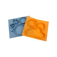 China Food Grade Silicone Baby Feeding Set Toddler Tableware Plates 270x230mm for sale