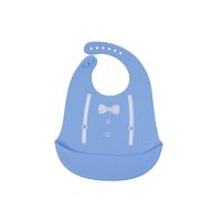 China Food Grade Waterproof Silicone Feeding Bib with Adjustable Neck for Baby for sale