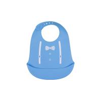 China Food Grade Waterproof Silicone Feeding Bib with Adjustable Neck for Baby for sale
