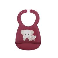 China Custom Baby Tableware Set Waterproof Soft Silicone Bibs For Baby for sale