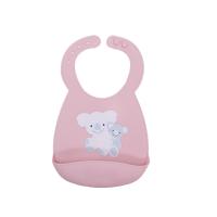 China Custom Baby Tableware Set Waterproof Soft Silicone Bibs For Baby for sale