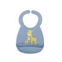 China Custom Baby Tableware Set Waterproof Soft Silicone Bibs For Baby for sale