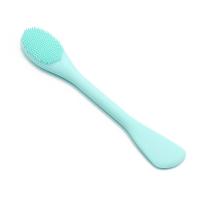 China Double-Headed Silicone Facial Cleansing Brush 16.8mm Soft Face Mask Brush for sale