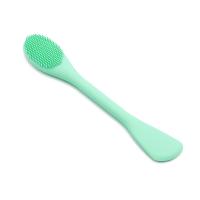 China Double-Headed Silicone Facial Cleansing Brush 16.8mm Soft Face Mask Brush for sale