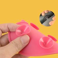 China Heart Shaped Silicone Makeup Mat Suction Cup Brush Cleaning Pad 150x110x20mm for sale