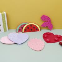 China Silicone Makeup Brush Cleaning Pad 150x72x20mm Handheld Cosmetic Cleaner for sale