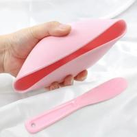 China Silicone Mask Bowl 104x45x65mm for DIY Facial Mixing with Spatula Applicator for sale