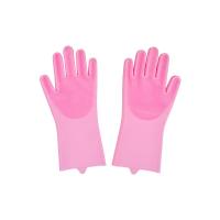 China Silicone Pet Massage Gloves Dog Bathing Brush Grooming Tool 350x165mm 165g for sale