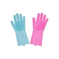 China Silicone Pet Massage Gloves Dog Bathing Brush Grooming Tool 350x165mm 165g for sale