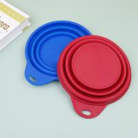 China Collapsible Silicone Dog Pet Bowl 205x180x115mm Portable Foldable Feeding Bowl for sale