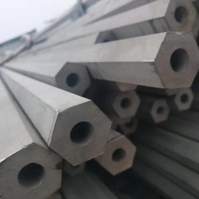 China Pure Polish 304 316L Stainless Steel Hexagonal Pipe H2 - H90mm For Container Racks for sale