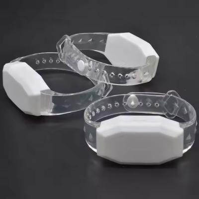 China Custom Logo Wireless Glow Bracelets Remote Control LED Bracelet for Music Sound for Promotional Wristbands for sale