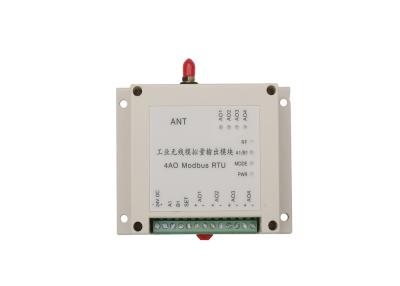 China Wireless Analog Output Module 4 Channels 4-20mA Signal Wireless Modbus RTU for sale