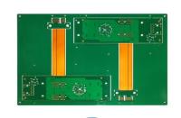 China Rigid Flex Multilayer PCB Board FR4 PI 6 Layer ENIG Gold Finger Finished for sale
