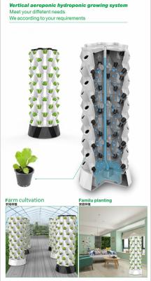 China Agricultural Greenhouse Rotary Aeroponic Tower System Vertical for sale