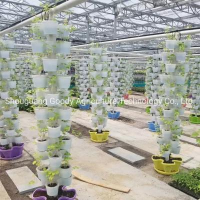China Family Vertical Spiral Plant Grow Hydroponic Tower Indoor Vegetable Aerosol Cultivation for sale
