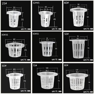 China Mesh Pot Net Cup Basket Basketry Hydroponic Plant Growth Clone for sale