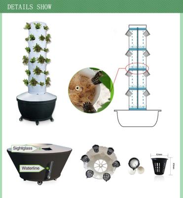 China 2021vertical Hydroponics Farm Tower Growing Systems Outdoor Greenhouse and Container for sale