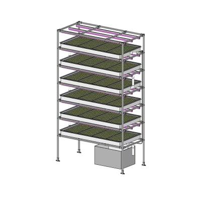 China Tray Rack for Hydroponic Vegetable Seedling in Soilless Culture Supports Customization. for sale