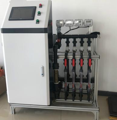 China Customized Automatic Smart Farming Irrigation Fertigation System Water Fertilizer Applicator with Liquid Fertilizer Sucking Pump and Water Allocation for sale