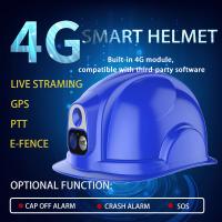 China Support 4G 3G Safety Helmet Camera With 7 Hours Recording Time 4200mAh Battery for sale