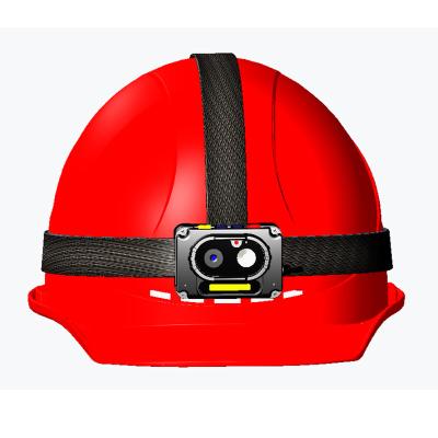 China 4G LED Hardhat Camera Live Streaming PTT GPS Tracking For Railway Mining Construction Site for sale
