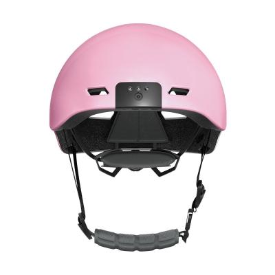 China Wearable Dual Lens Laser Auxiliary Photograph Safety Helmet Camera 10M Night Vision With AP Wifi for sale