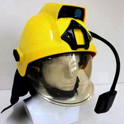 China 4G Integrated Thermal-image Sensor Safety Rescue Helmet Action Camera Powered By Powerful MTK 6739 Chipset for sale