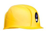 China Durable Industrial Safety Helmet Camera 289*233*150 Mm With Led Light for sale