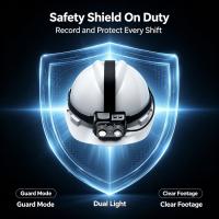 China Safety Helmet Camera Featuring 2 Inch IPS Touchscreen Display and Starlight Night Vision Main Camera for Superior Video for sale