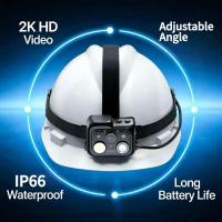 China Safety Helmet Camera Featuring Nano SIM Card TF Card Storage Options LED Light and Support for Cluster PTT Intercom and AI Algorithms for sale