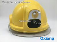 China Safety Hard Hat With Camera Support 4G GSM WIFI Live Viewing for sale