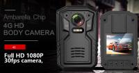 China 1080P Full HD 4G Body W orn Camera  Waterproof With Real-Time Viewing Control for sale