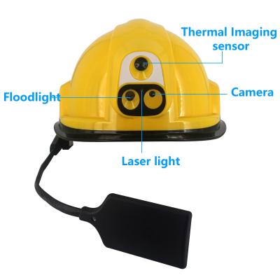 China 4G Smart Temperature Measuring Helmet Camera Android 7.1Bluetooth4.0 GPS Led Light for sale