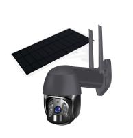 China Outdoor WIFI PIR Solar Panel Dome PTZ Security Camera H265 Tuya HD for sale