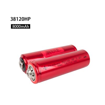 China Headway 38120HP 3.2V 8Ah Original Manufacturer Super High Rate 30C Discharge Rate LFP Cylindrical Battery Cell for sale