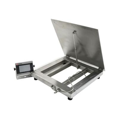 China IP67 Floor Scale Cargo Weighing Flexible Lifting Waterproof Platform Scale Weighing Machine for sale