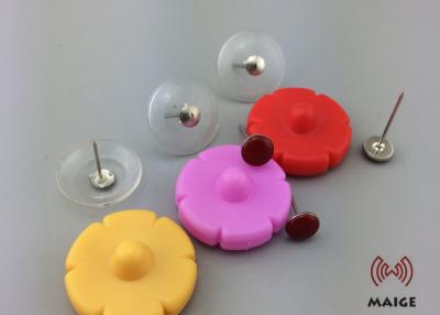 China Colorful Merchandise Security Tags Sunflower Shape With Transparent Pin for sale