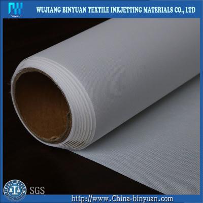 China BINYUAN BY-C1 Waterproof Polyester Canvas 260gsm 60in for Interior Decoration Inkjet Printing for sale